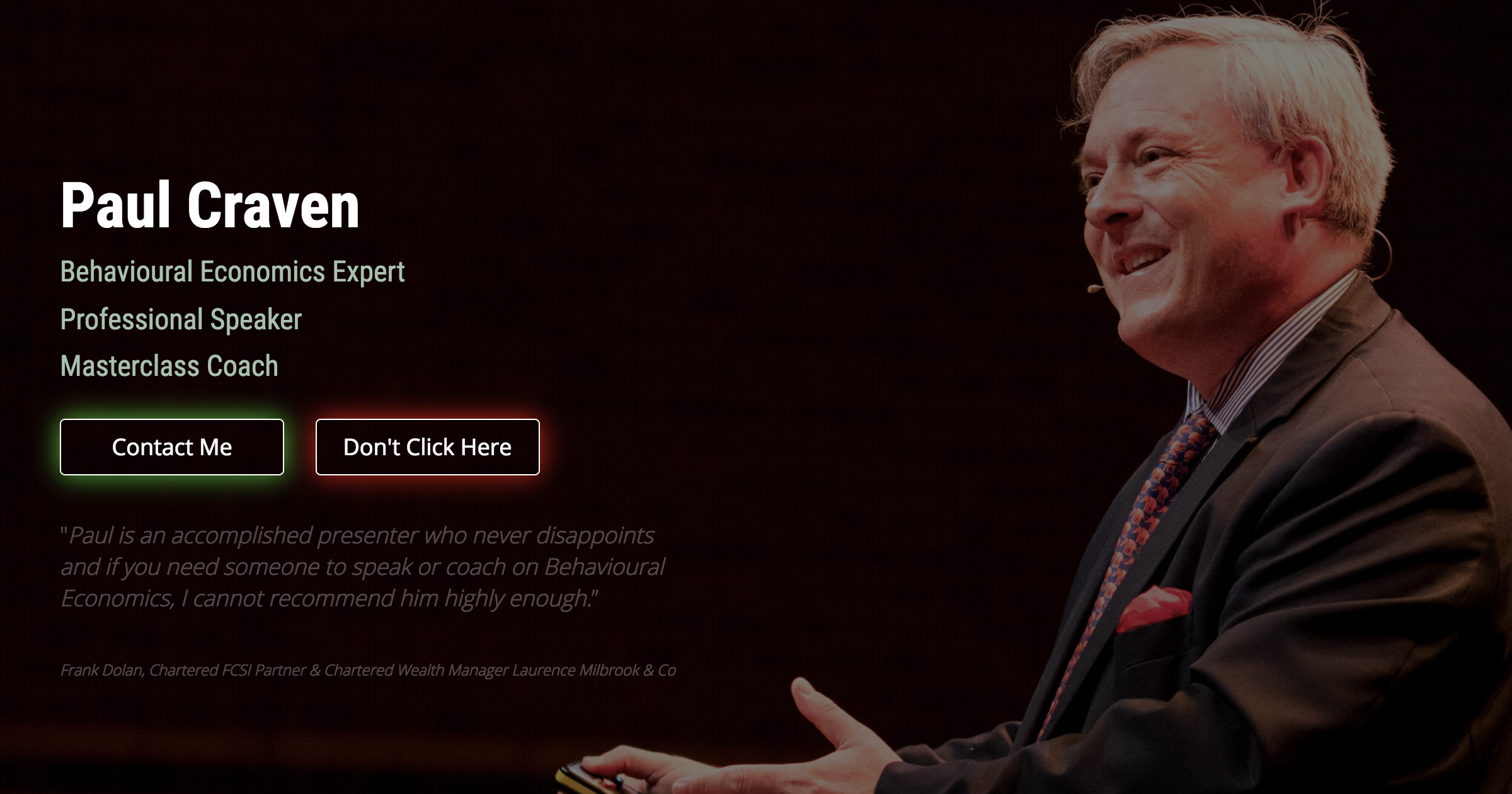 Paul Craven - Behavioural Economics Expert Speaker